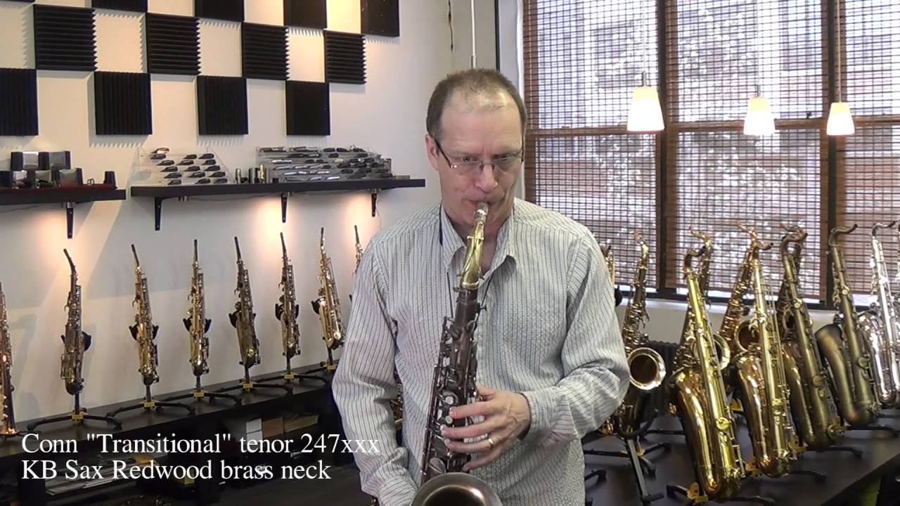 KB Sax necks comparison Conn 247xxx tenor sax - YouTube