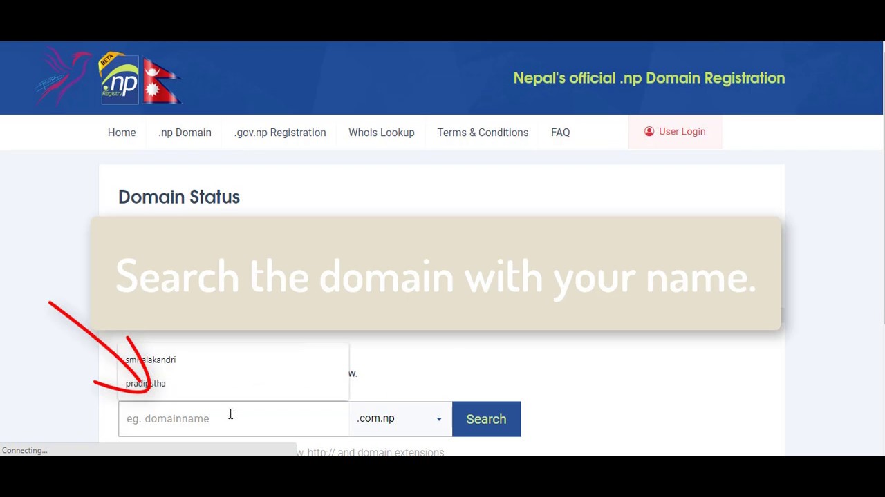 how to register .com.np domain in Nepal - YouTube
