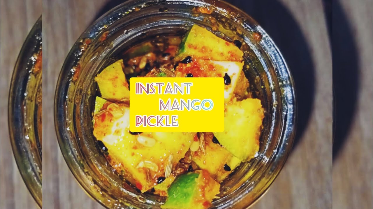 Raw Mango Pickle Recipe l Aam Ka Aachar l Instant Mango Pickle l Easy ...