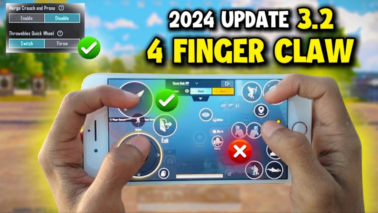 4 Finger Control Claw Pubg Mobile |(Update 3.2 )Best 4 Finger Settings ...