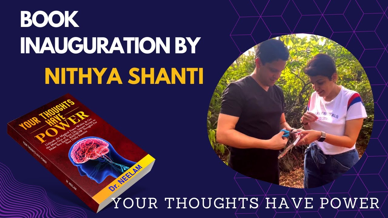 Nithya Shanti sir inaugurating My Book - YOUR THOUGHTS HAVE POWER | law ...
