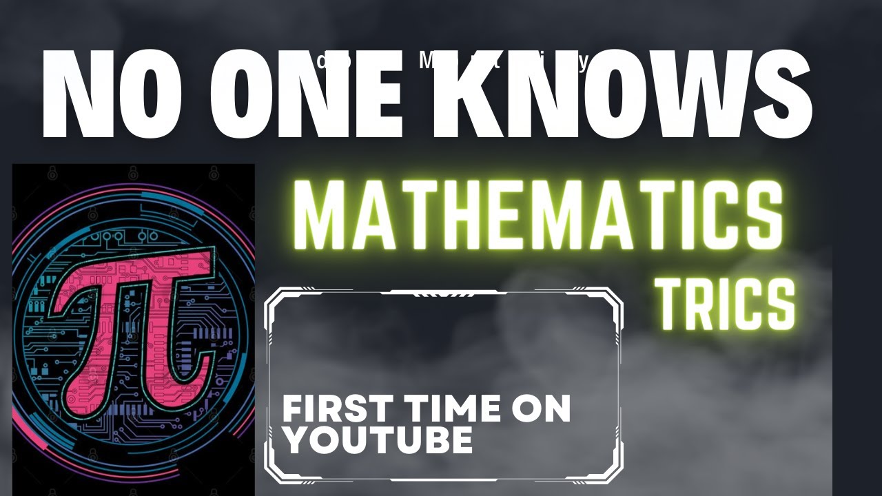 new trick in mathematics/ new multiplication trick in mathematics - YouTube
