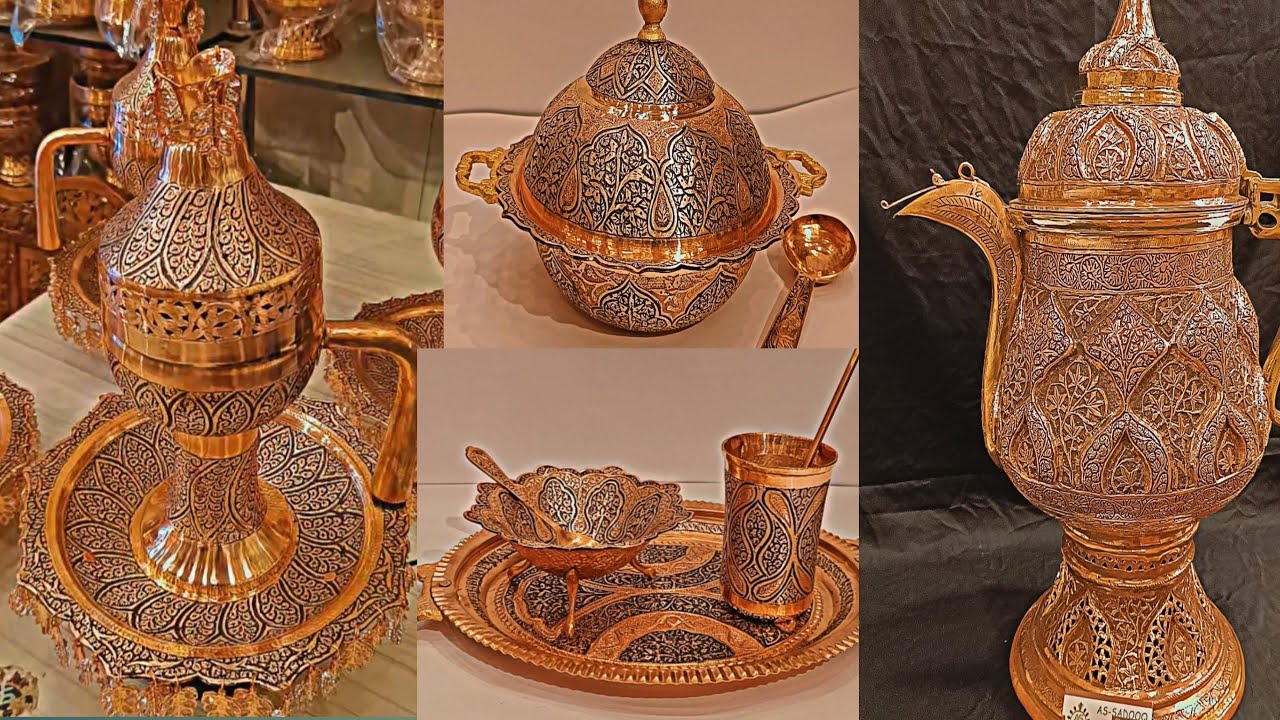 Bridal copper utensils design|| Chai khabar craving utensils design ...