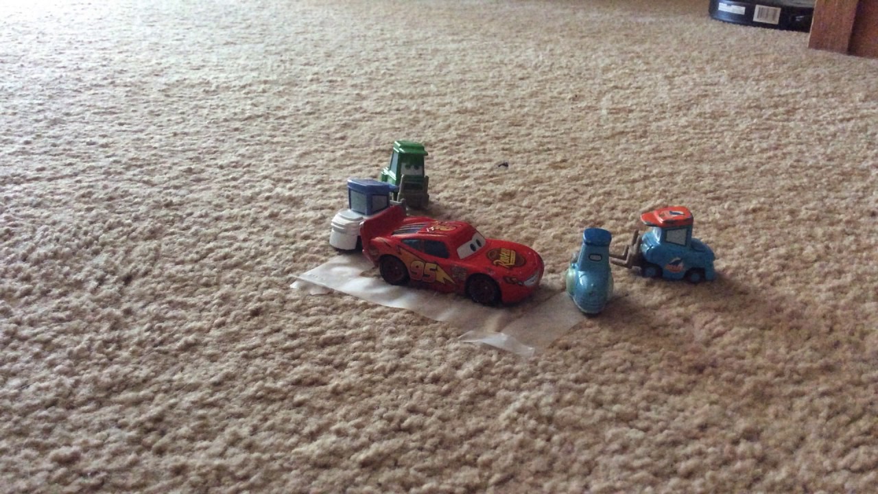 Cars nascar pit stop - YouTube