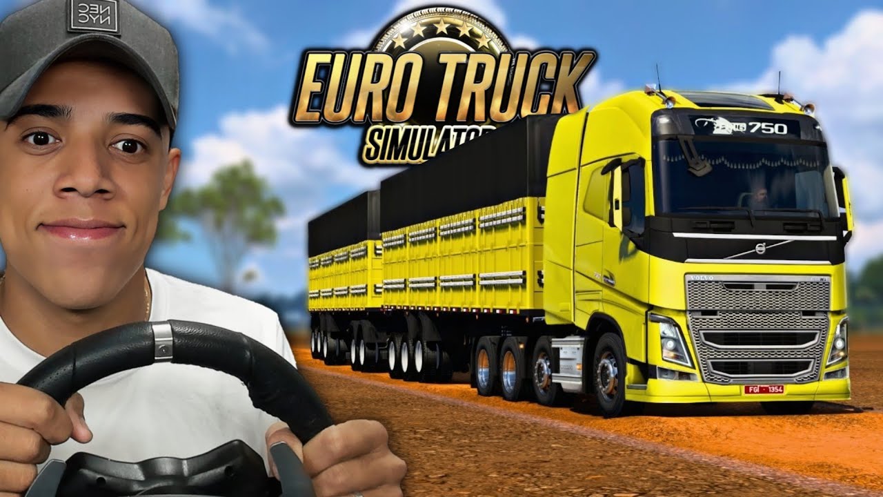 COMBOIO DE RODOTREM SAINDO DA FAZENDA CARREGADOS - EURO TRUCK SIMULATOR ...