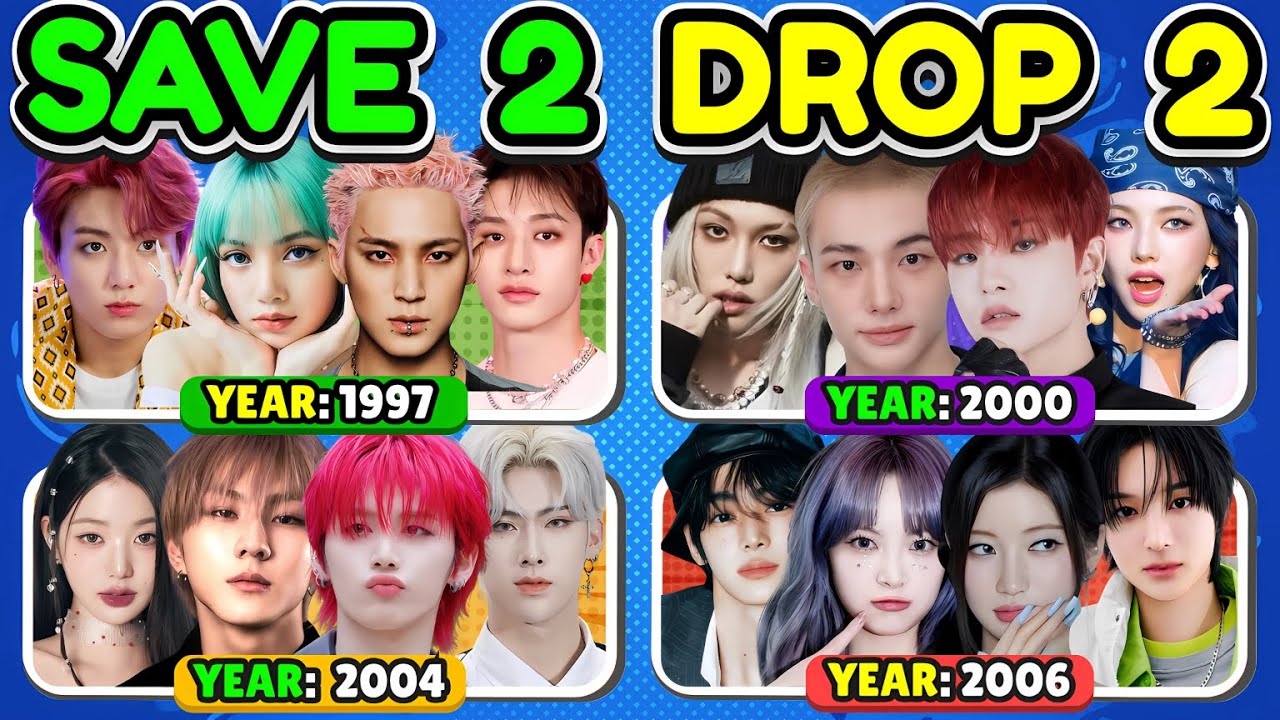 SAVE 2 DROP 2: K-POP IDOLS SAME AGE EDITION💥| K-Pop Quiz Game 2025 - YouTube