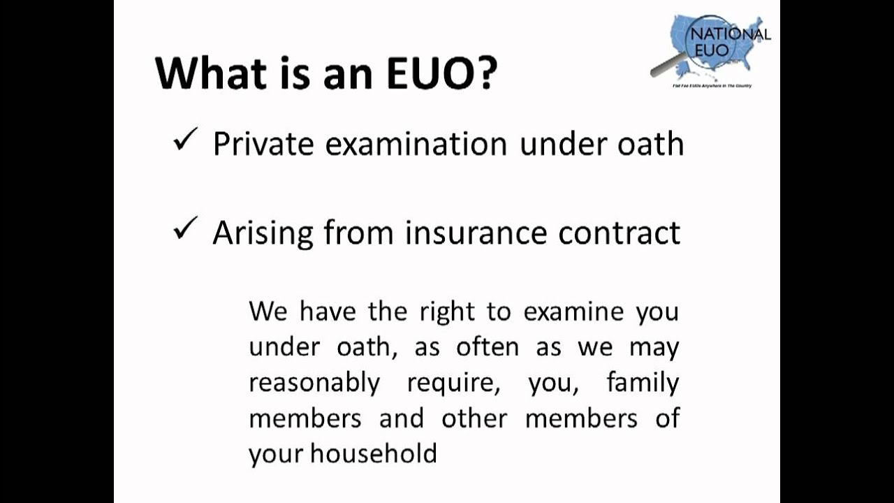 What is an EUO.mp4 - YouTube