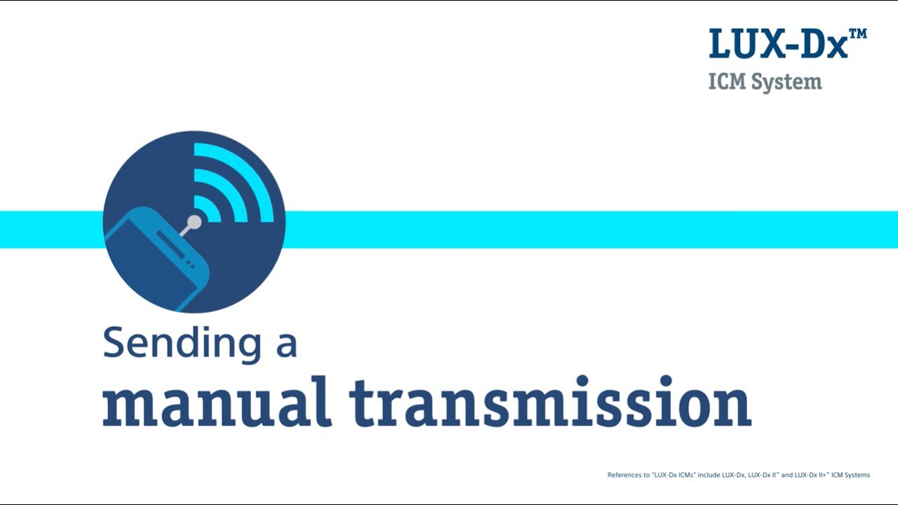 myLUX Patient App - Sending a manual transmission - YouTube