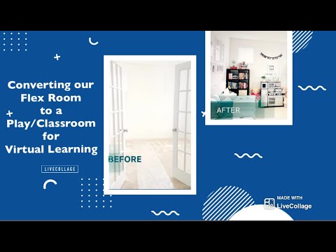 Converting our Flex Room to a Play/Classroom for Virtual Learning - YouTube