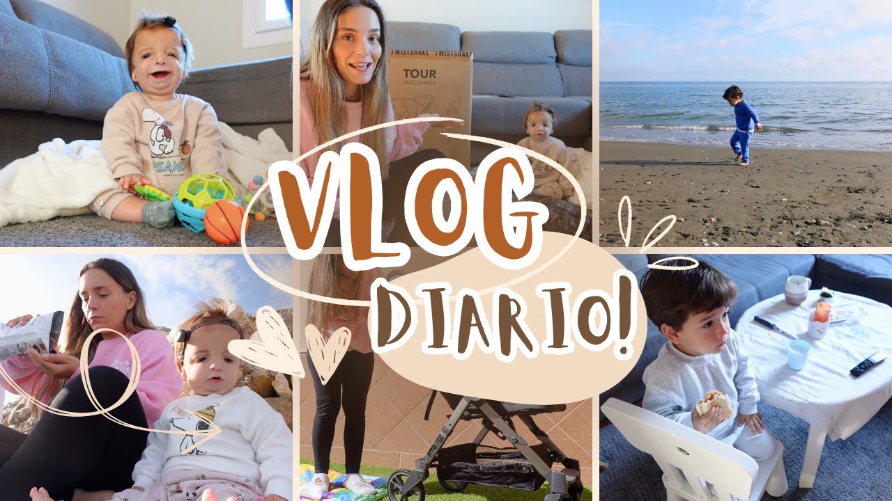 VLOG | UNBOXING SILLA de PASEO para MI BEBÉ 👶 + TARDE en la PLAYA 🏖️ + RECETA TORTILLA ‘LAYS’ 🥔 ...