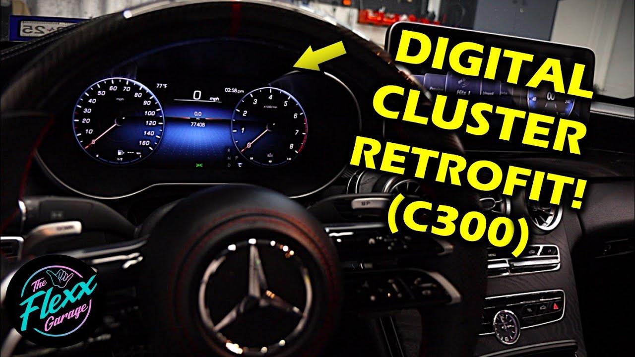 PART 1: Install an “Digital” Style Gauge Cluster (Mercedes C-Class W205 ...