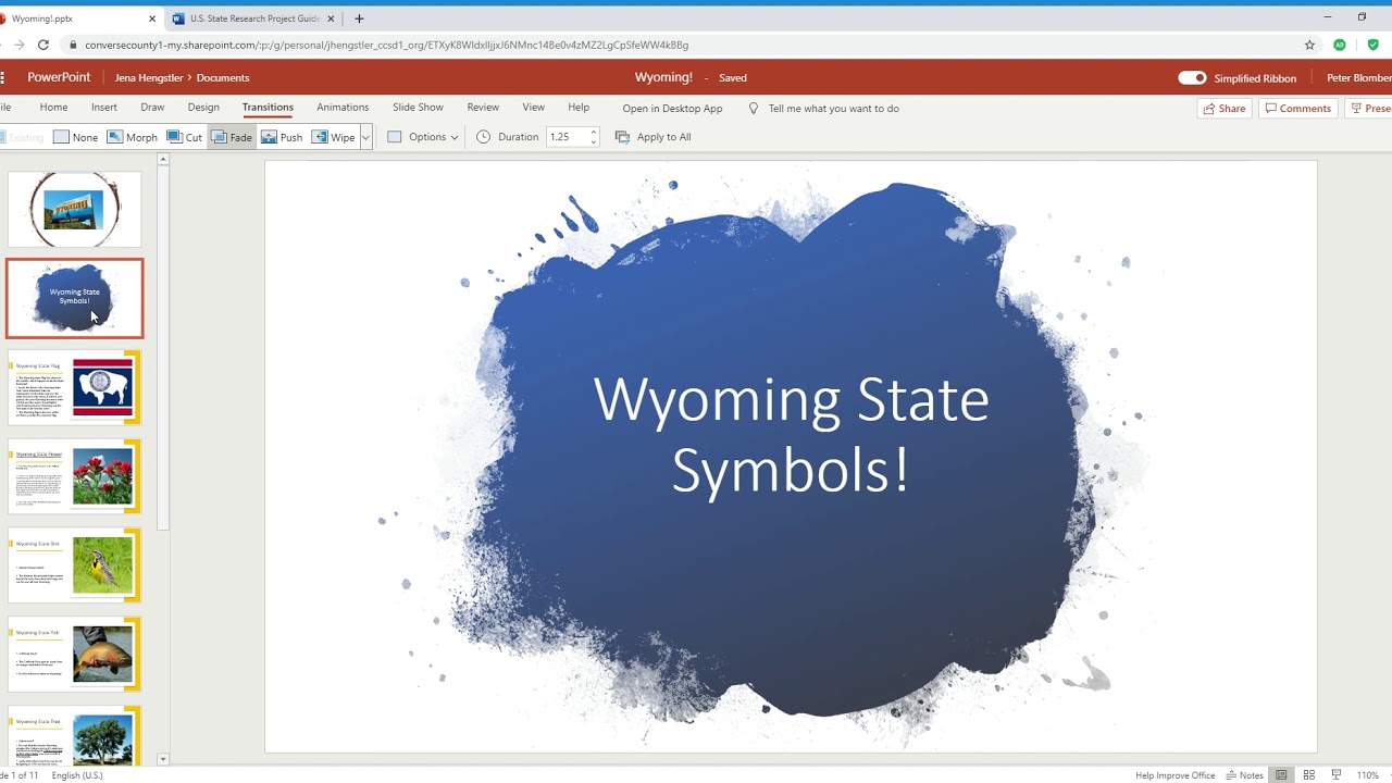 Transitions and Animations in Office 365 - YouTube