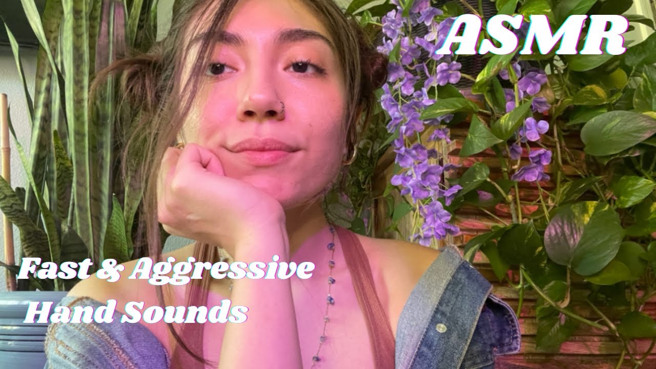 ASMR | 1 Hour Fast & Aggressive Hand Sounds With Rings 💍💜 (Looped ...