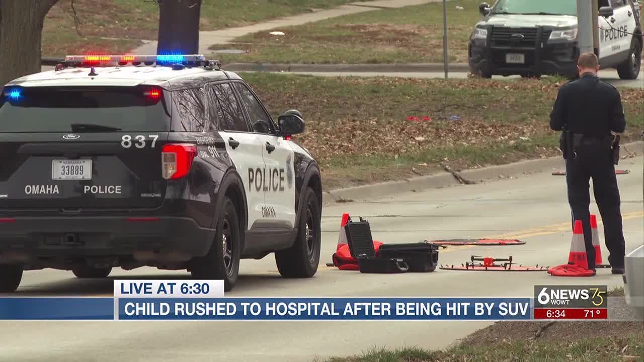 Child rushed to hospital after being hit by SUV in Omaha - YouTube