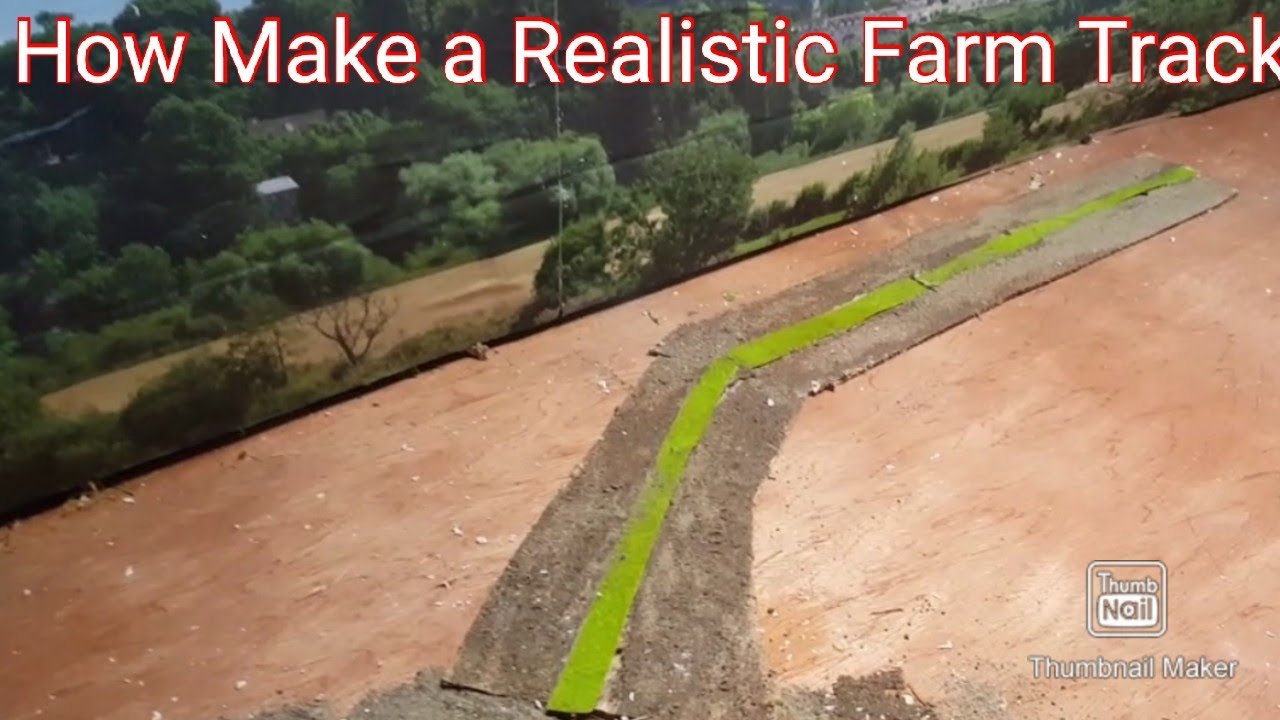 HOW TO: Build a Realistic Farm Track for a Model Farm Diorama - YouTube