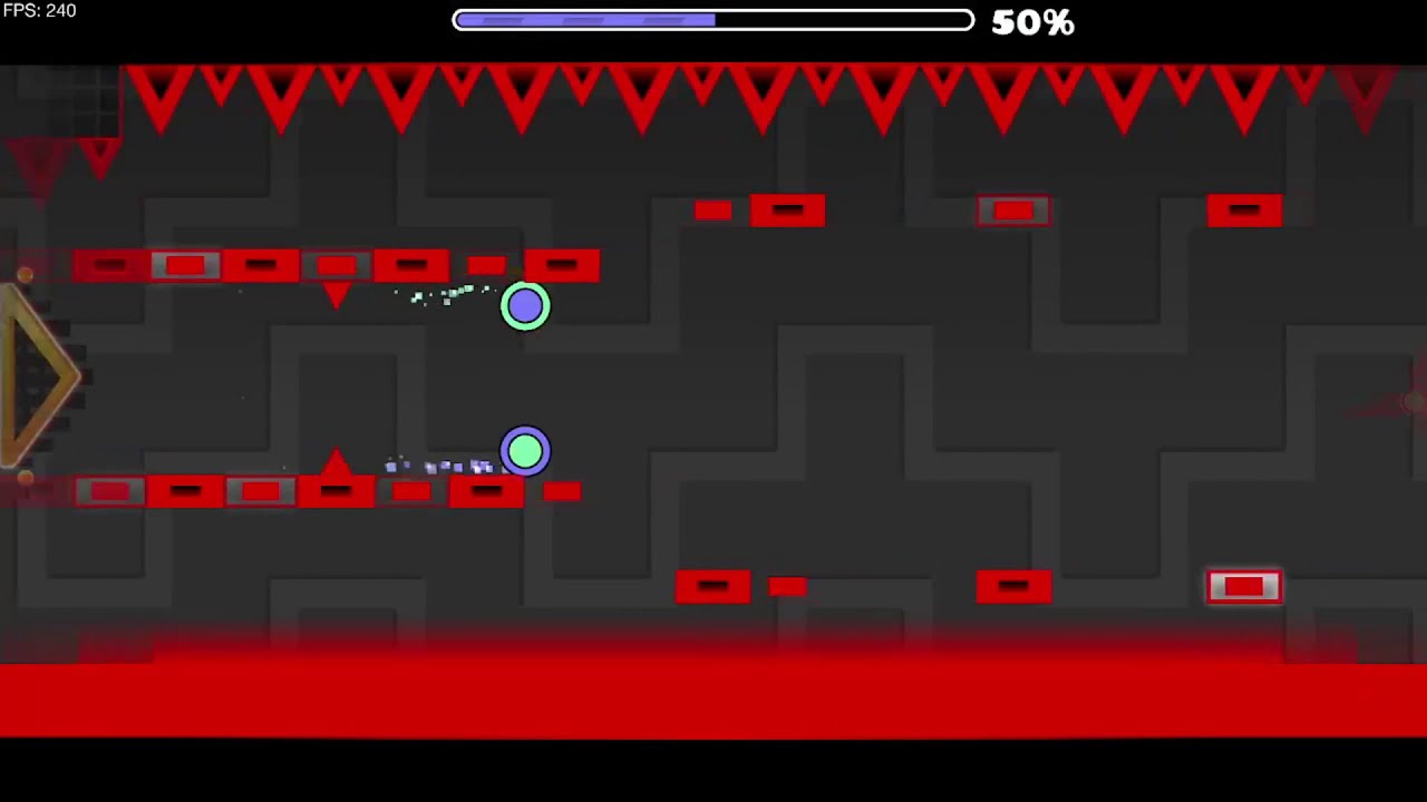 Geometry Dash - Fire Temple (Hard Demon) - YouTube