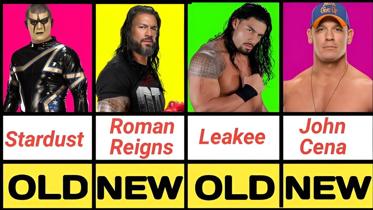 TOP 20 WWE Wrestlers Name Changes Old Vs New - YouTube