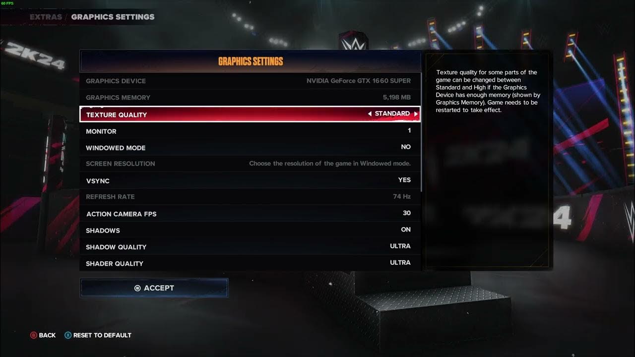 How to Change Graphic Settings in WWE 2K24 - Adjust Game Quality - YouTube