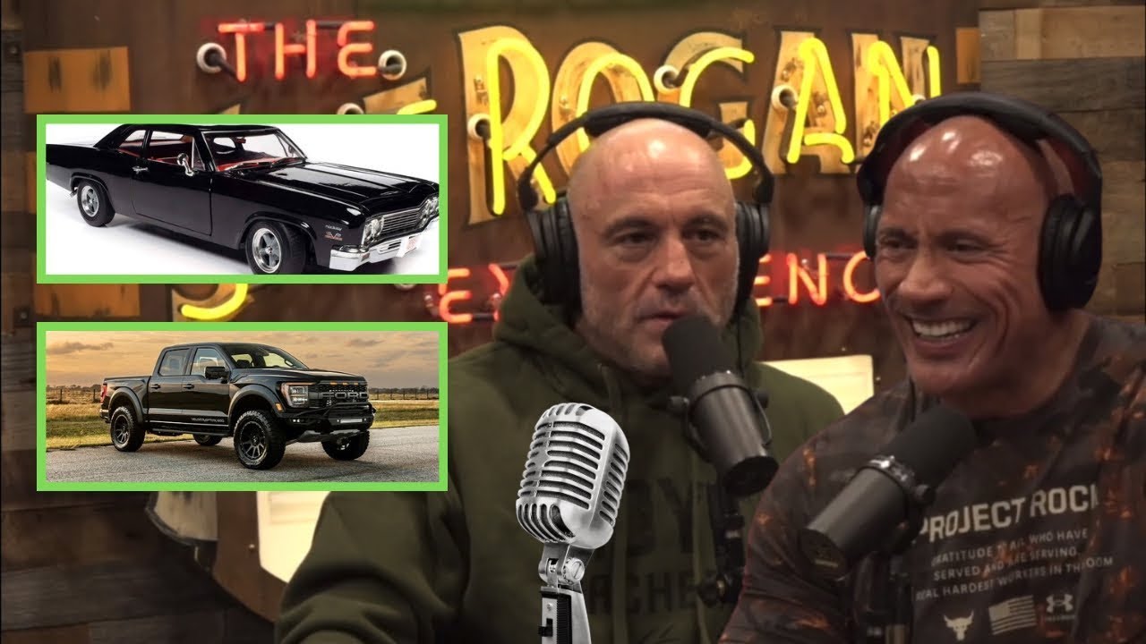 The Rock 's Muscle Cars and Ford Trucks - YouTube