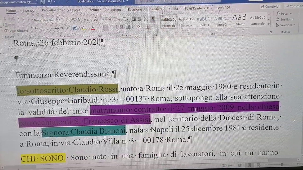 Analisi pratica di un libello - YouTube