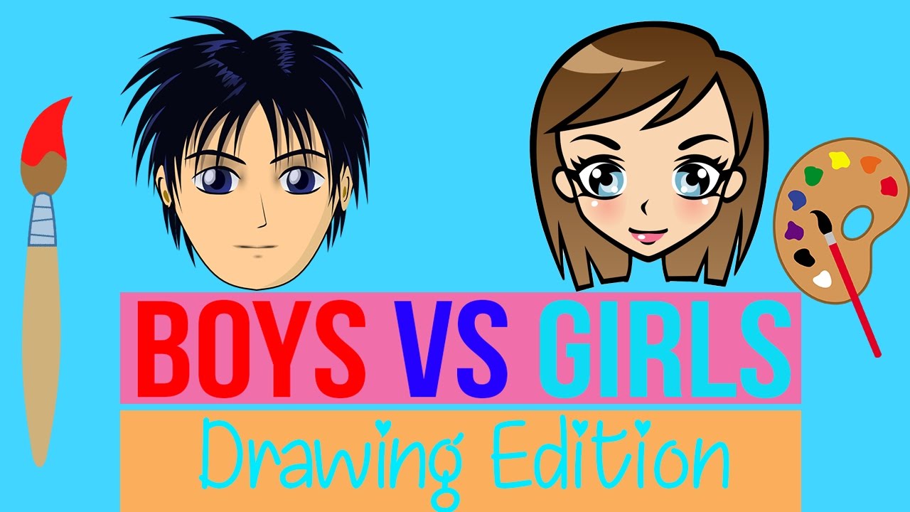 BOYS vs GIRLS #DRAWING Edition Challenge - YouTube