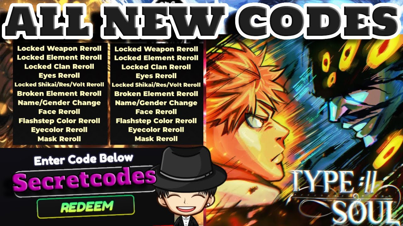 [NEW CODES!!!] TYPE SOUL ALL NEW *CODES* 2024- NEW SECRET Codes for ...