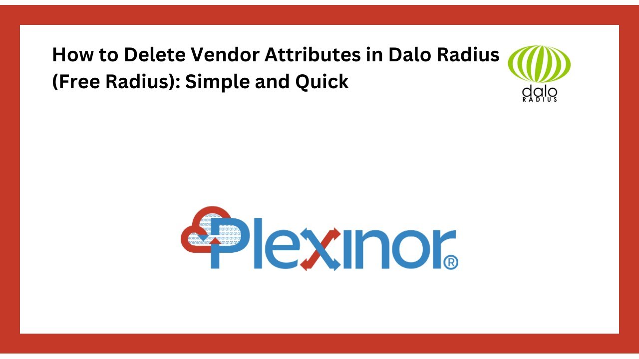 How to Delete Vendor Attributes in Dalo Radius (Free Radius): Simple ...