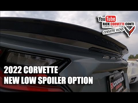 NEW LOW SPOILER FOR 2022 C8 CORVETTE UP CLOSE - YouTube