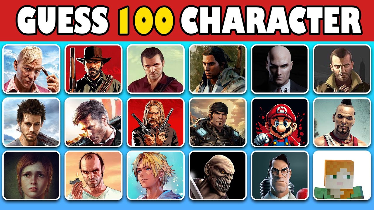Are You A TRUE Gamer?🎮 Guess 100 Video Game Characters🔥 - YouTube