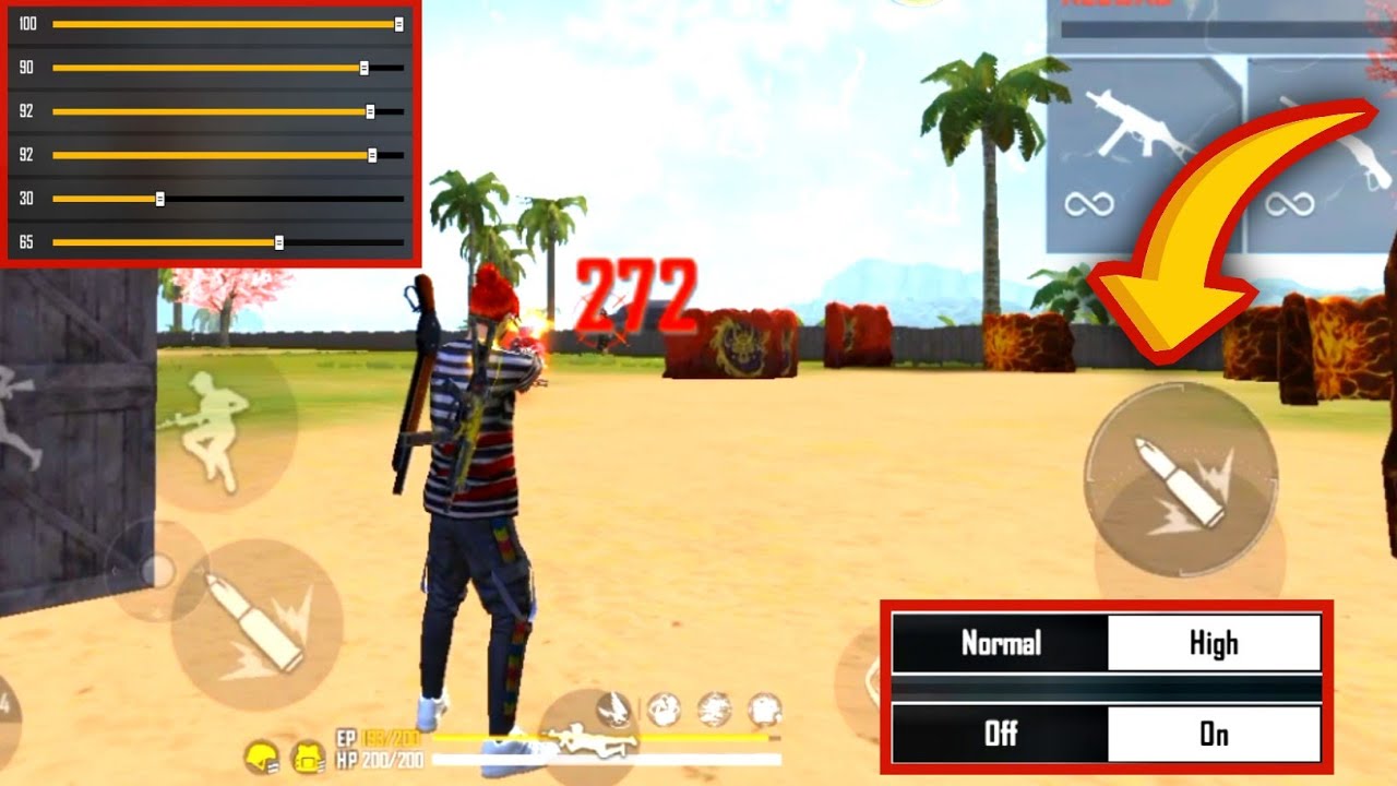 free FIRE Setting 2022 | Free Fire Best Sensitivity Settings 💥|One Tap ...