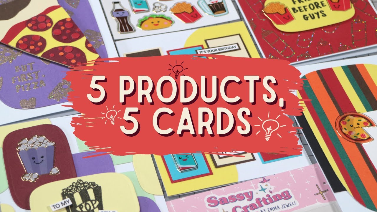 5 Products, 5 Cards | Fast Food - Episode 1 | Card Making Tutorial With ...