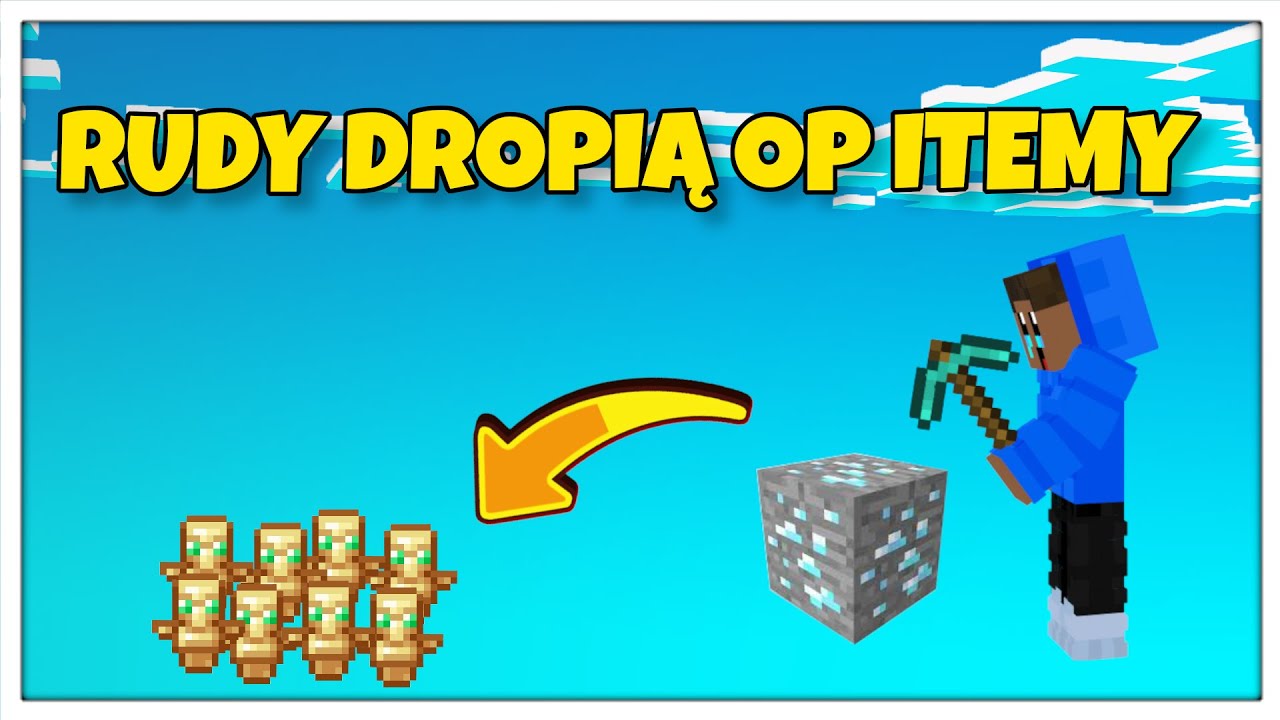 MINECRAFT ALE RUDY DROPIĄ OP ITEMY!!! - YouTube
