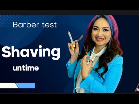 How to shave in Barber test ? #Babertest#shavingtest#vuubeautyschool ...