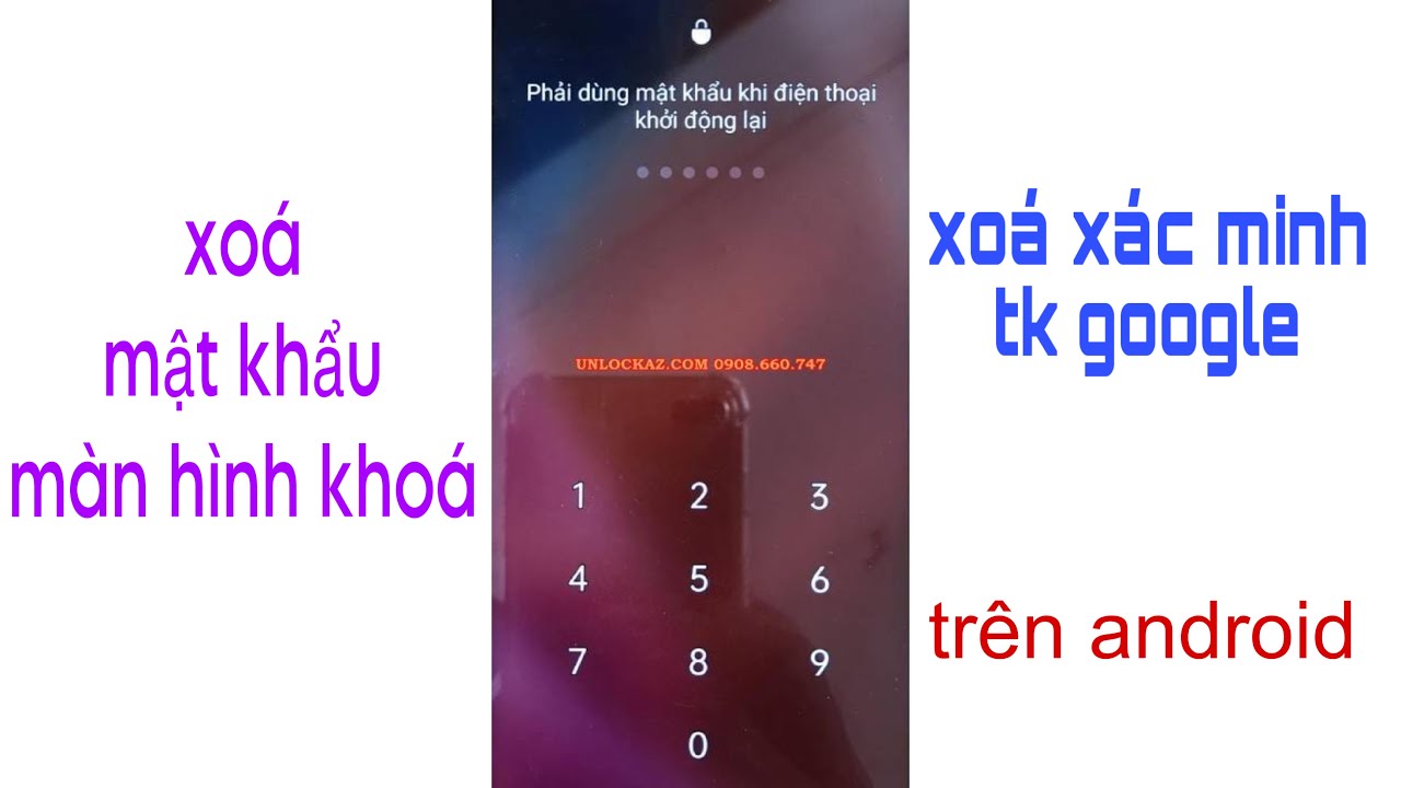 Xoá mật khẩu màn hình khoá và tài khoản google trên điện thoại xiaomi ...