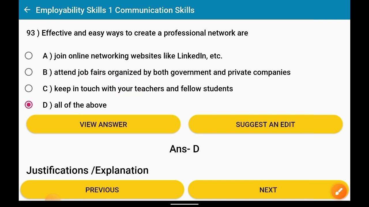7. Communication Skills Question 86-101 - YouTube