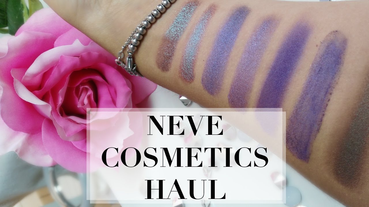 My first NEVE COSMETICS HAUL ! + SWATCHES - YouTube