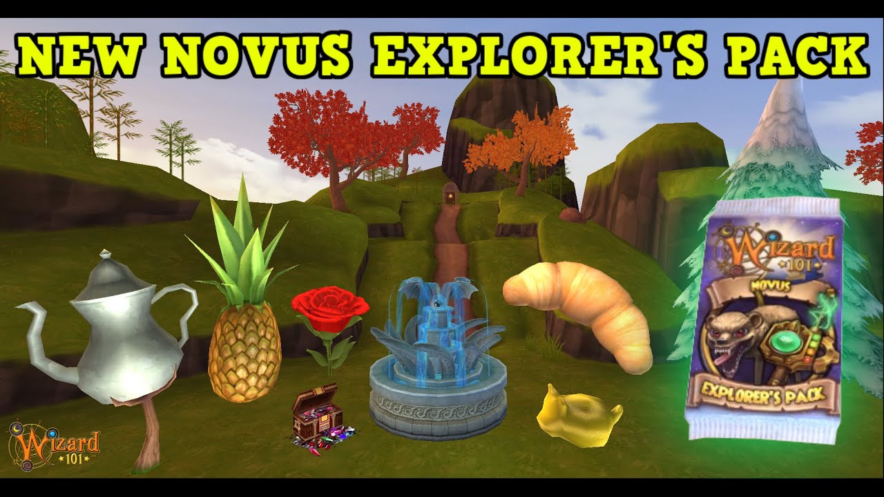 Wizard101 : NEW NOVUS EXPLORER'S PACK OPENING! - YouTube