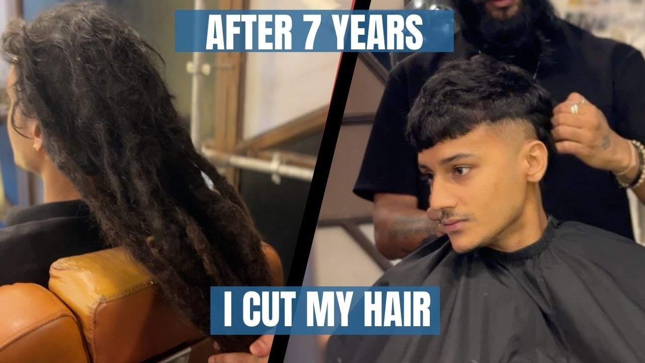 I CUT MY HAIR AFTER 7 YEARS || DREADLOCKS TO NORMAL HAIR - YouTube