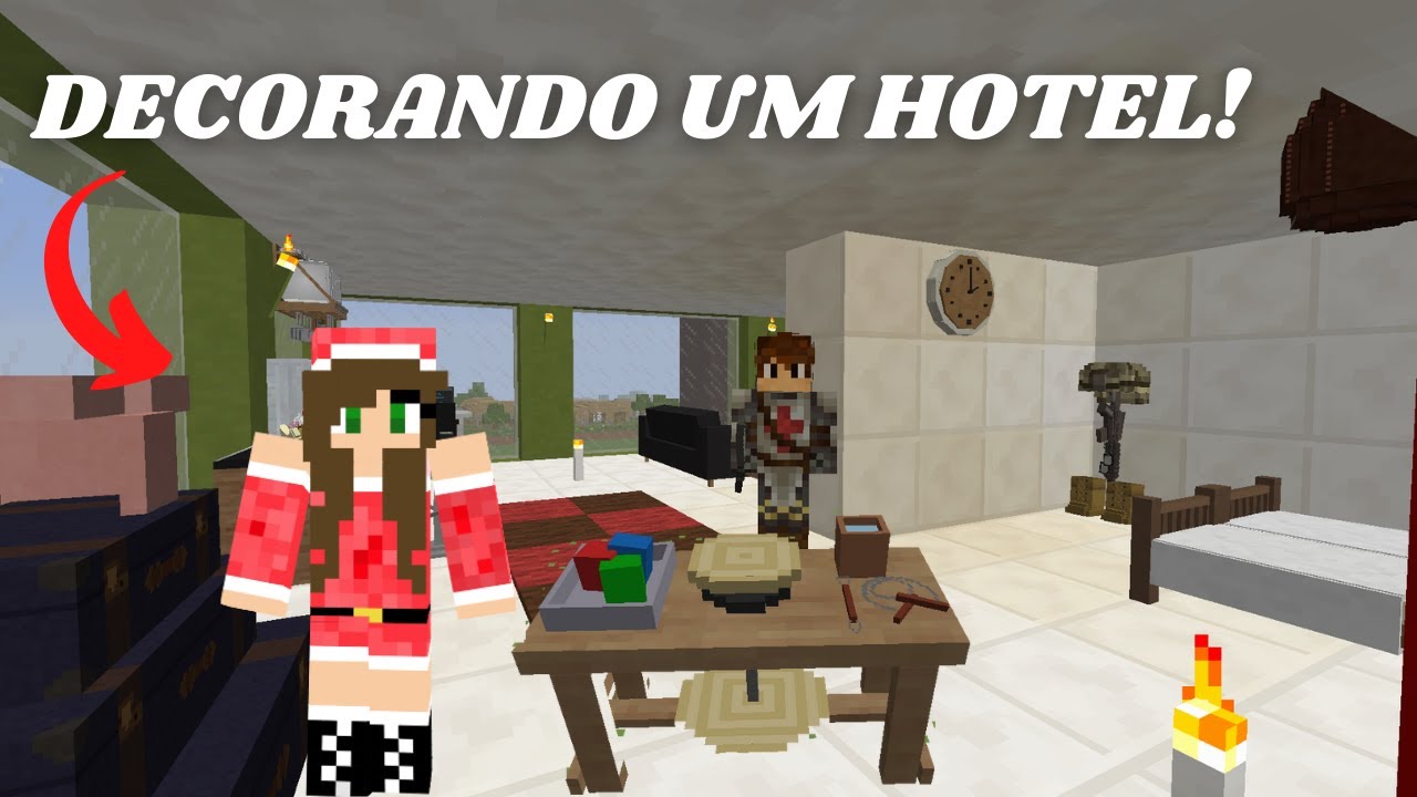 DECORANDO UM HOTEL COM A DECOBENCH!! (criando uma cidade-mod Decocraft ...