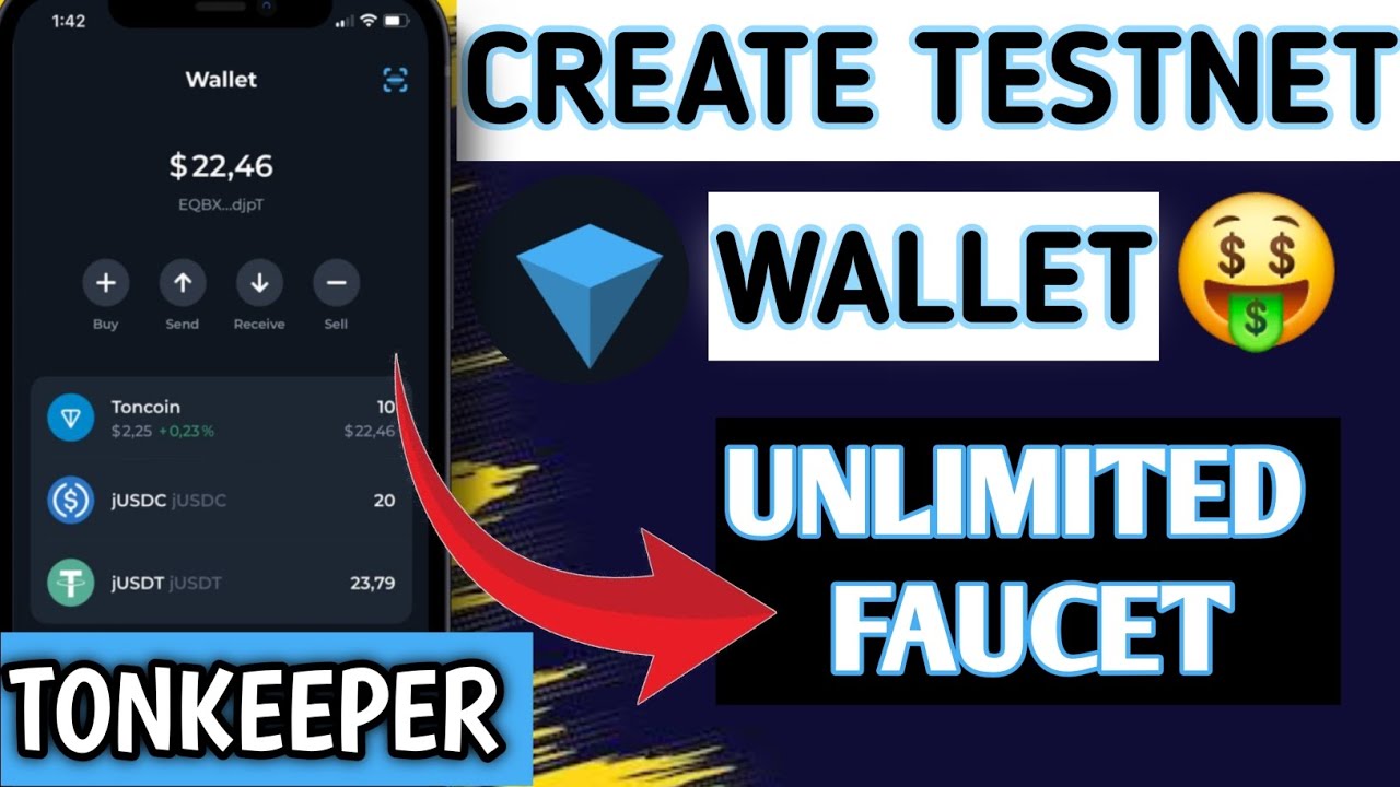 Create Testnet wallet in Tonkeeper || Claim faucet in Tonkeeper Testnet ...