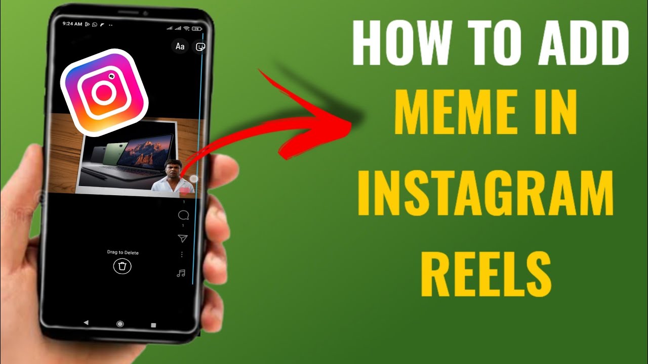 How To Add Meme In Instagram Reels | English - YouTube