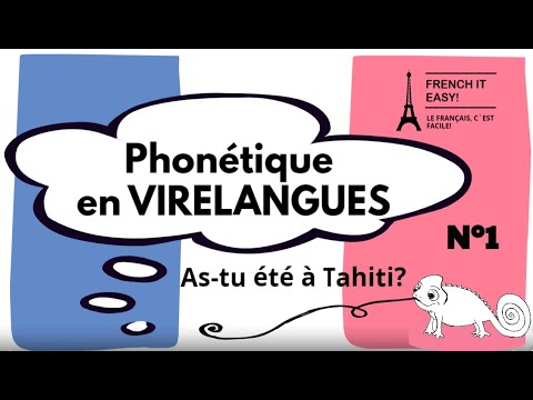 Phonétique (prononciation) en virelangues. №1. French phonetics ...