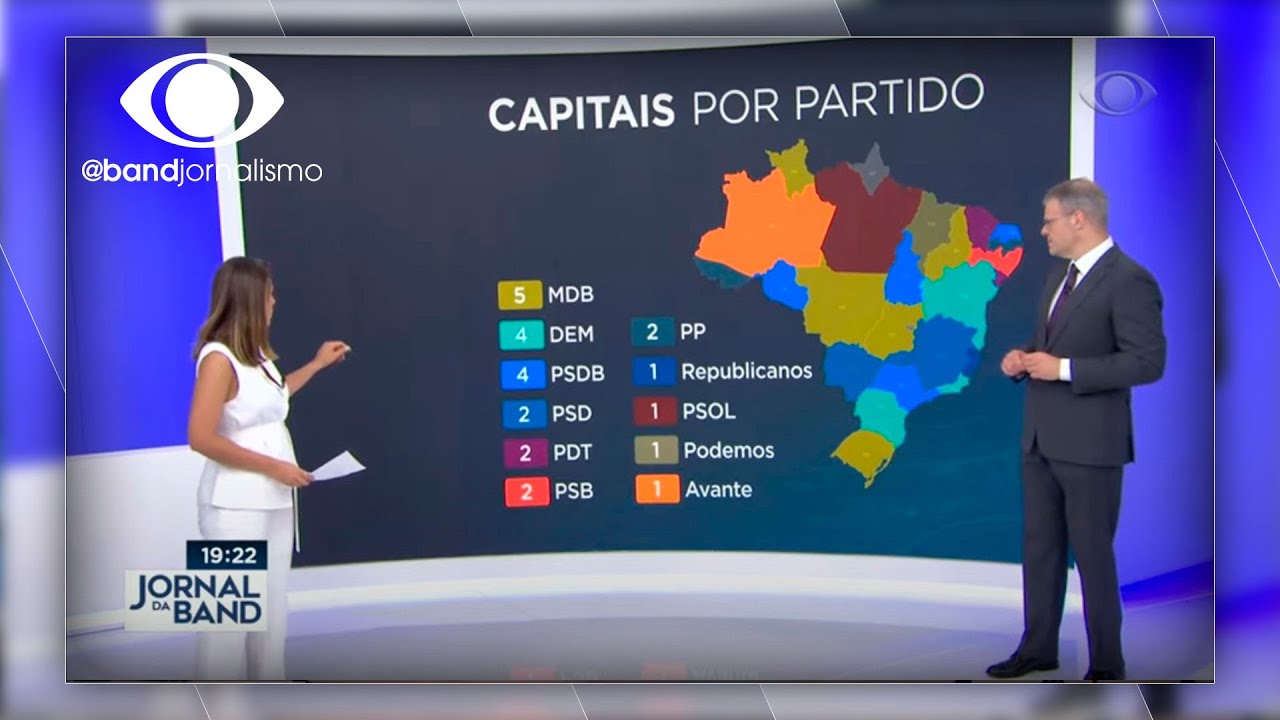 Mapa dos partidos: MDB foi a sigla que mais conquistou votos nestas ...