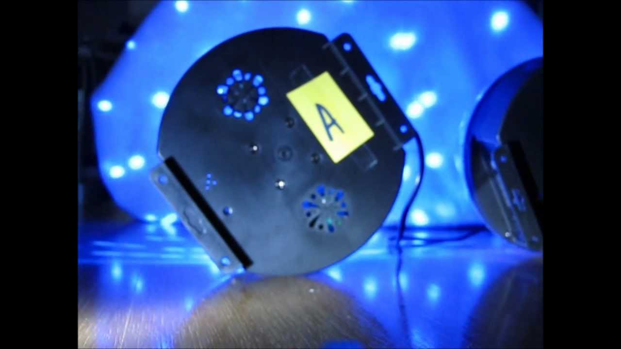 Mini LED RGB DMX Crystal Ball with noisy fan - YouTube