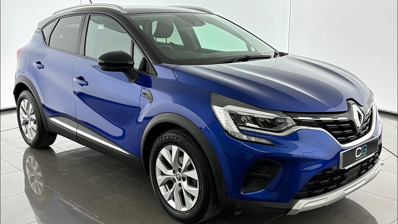 2020(20) Blue Renault Captur Iconic - YouTube