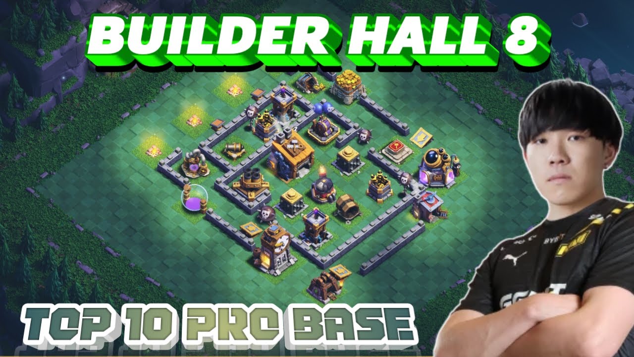 NEW TOP 10 BUILDER HALL 8 BASE || BH8 BASE WITH LINK || BH8 BASE LAYOUT ...
