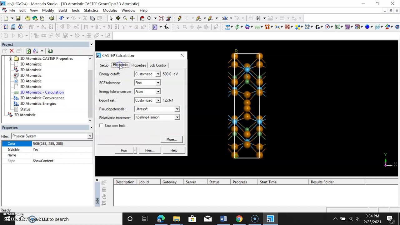 How to run population analysis of a compound || Part 01|| Materials studio (CASTEP) - YouTube