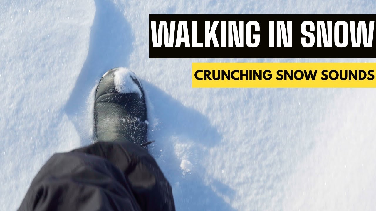 Walking in Snow Sounds | Crunching Snow Noise ASMR Sleep Sounds - YouTube