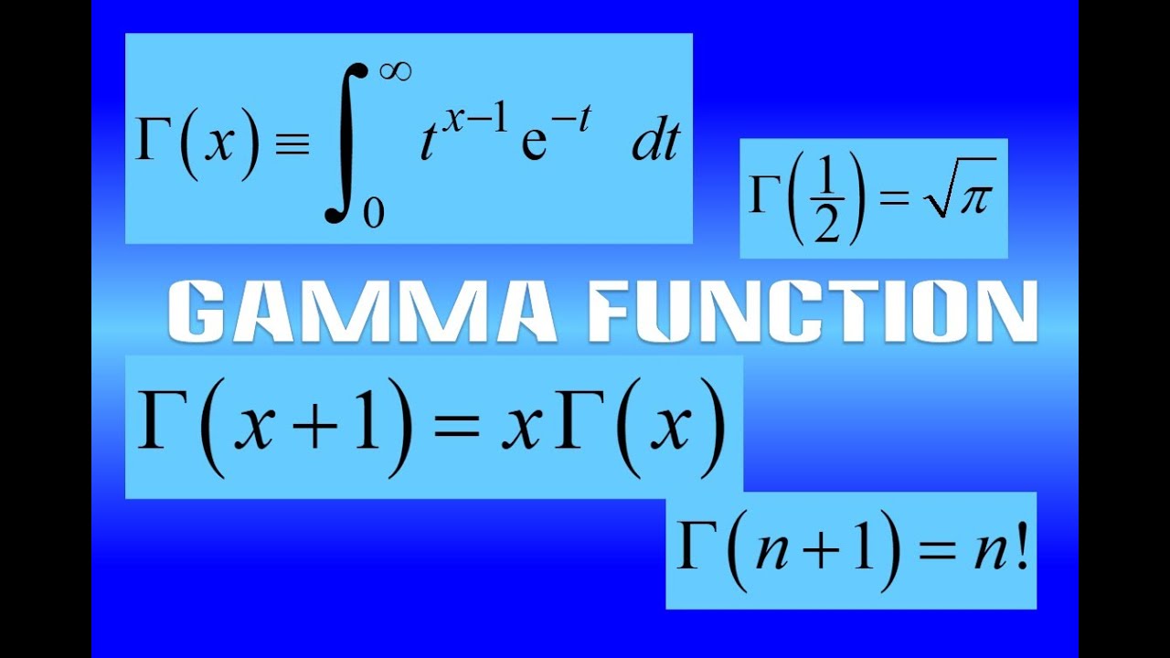 ADVANCED Gamma Function For Beginners YouTube