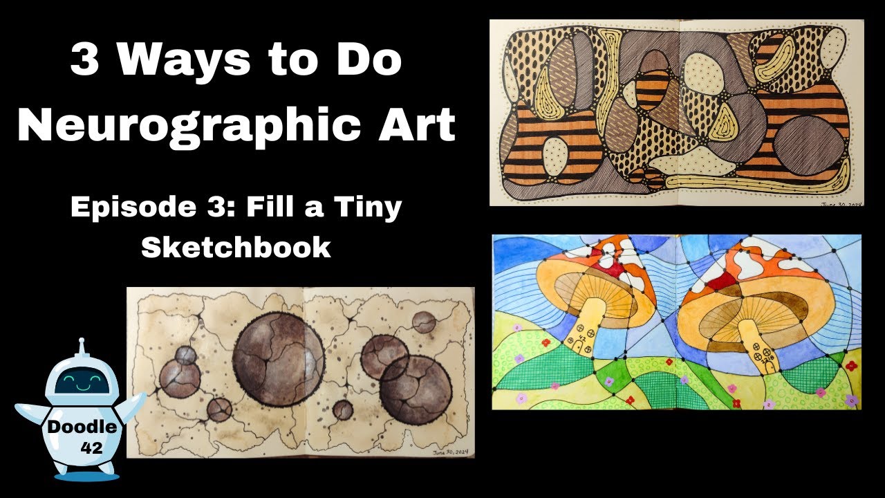 3 Ways to Do Neurographic Art for Mindfulness Meditation / Easy Fill a ...